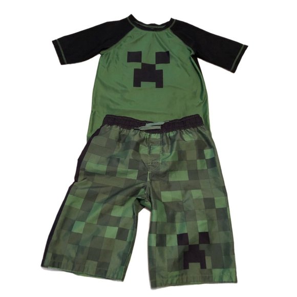 Minecraft | Swim | Minecraft Swim Trunks And Shirt Size L | Poshmark